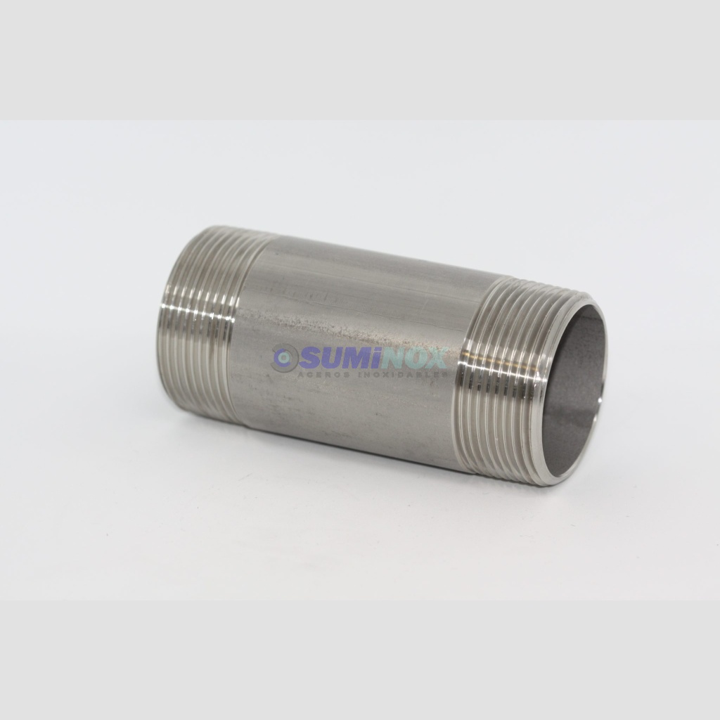 304 Pipe Nipple sch-40 3 X 4 - SUMINOX
